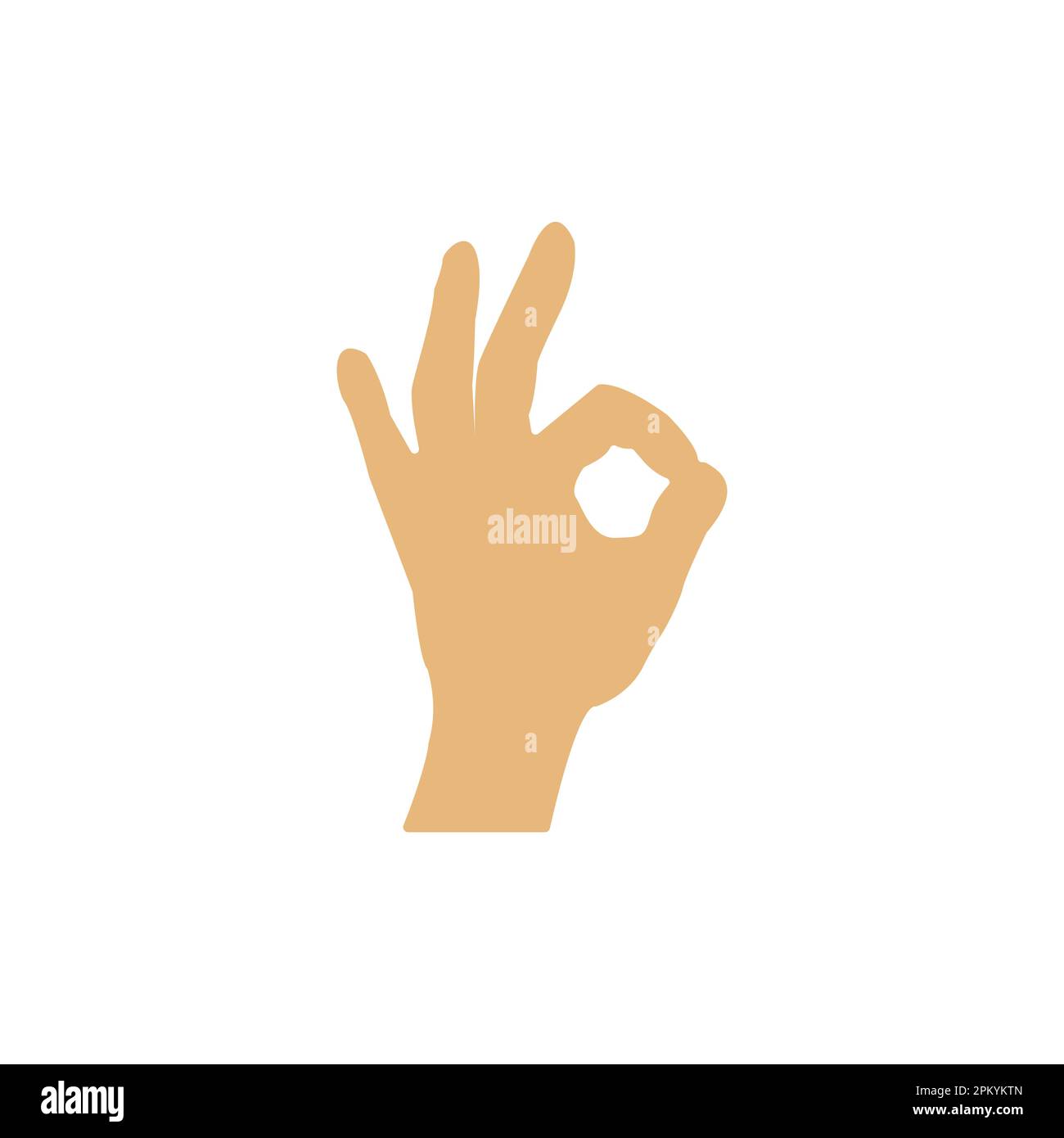 Black woman victory sign white Stock Vector Images - Alamy