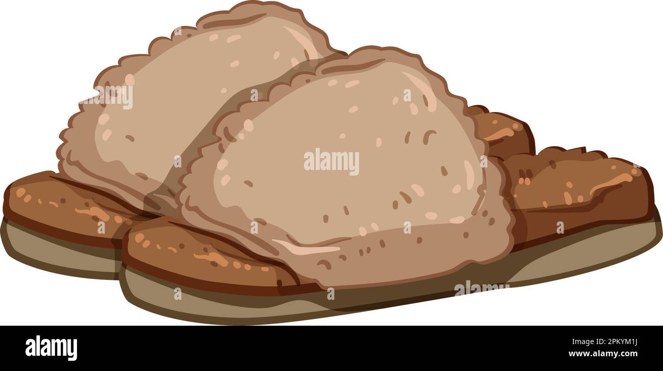 feet kid slippers cartoon vector illustration Stock Vector Image & Art ...