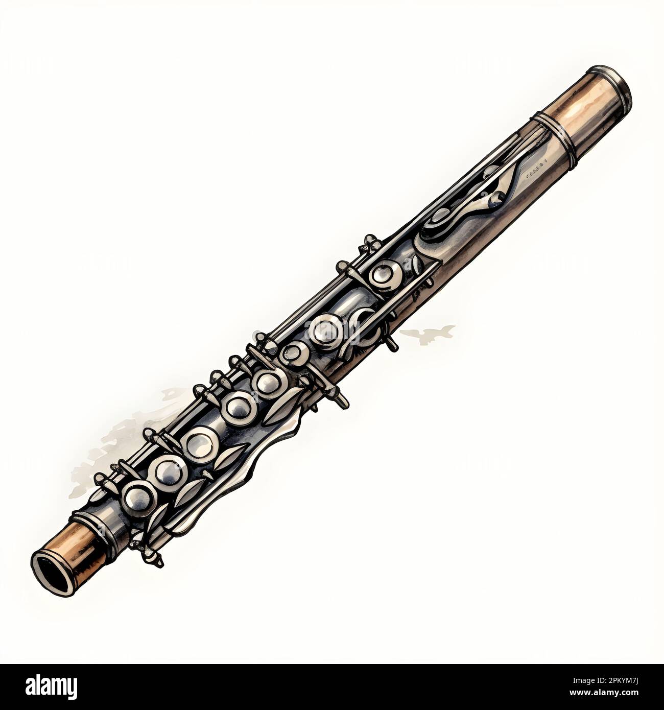 Vintage flute Cut Out Stock Images & Pictures - Alamy