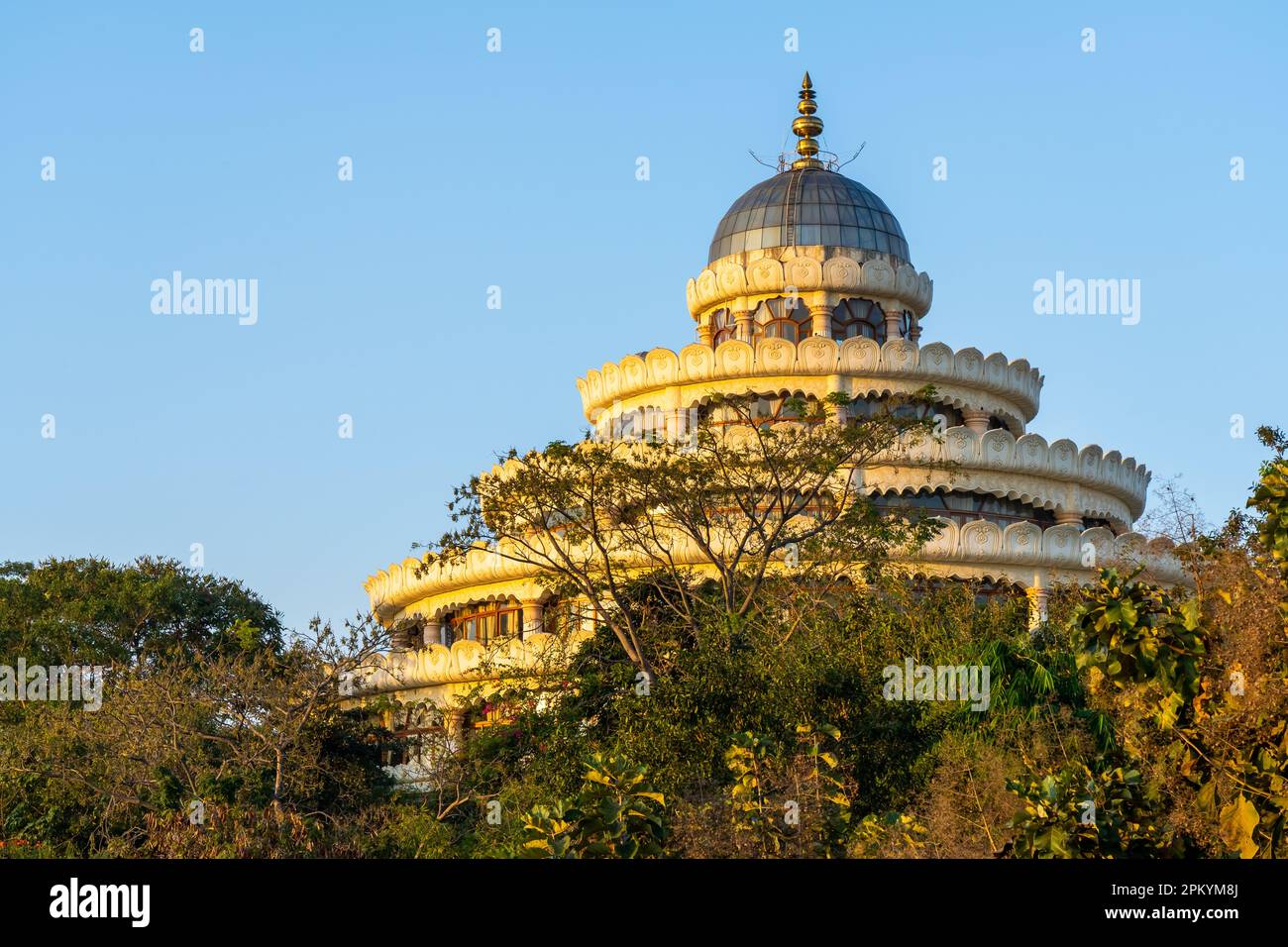 Bangalore, India - 08.012023: Ashram of Hindu spiritual master Sr Sri ...