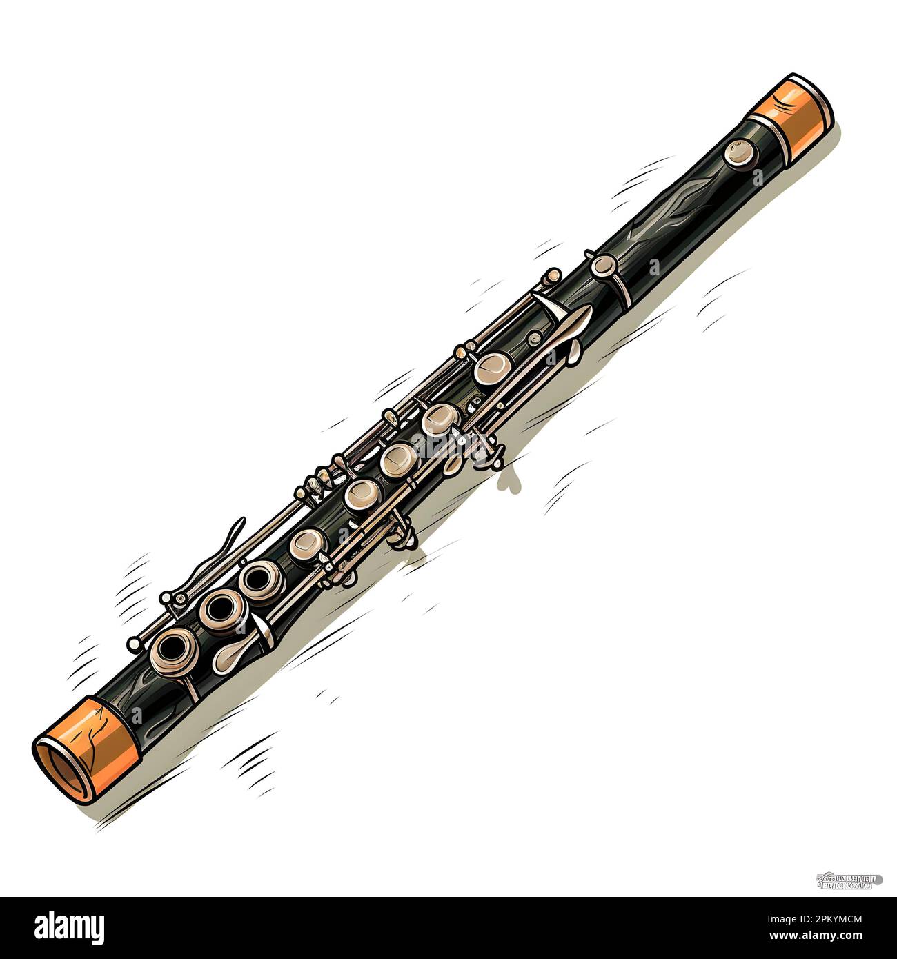 A flute isolated on a white background Stock Photo - Alamy