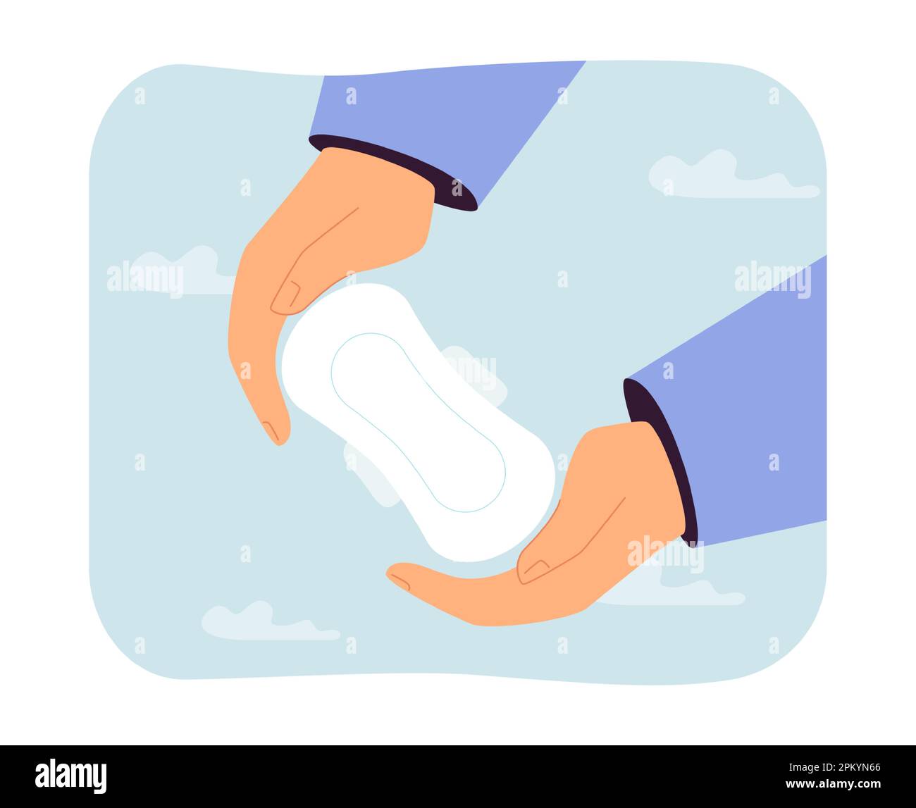 Sanitary pad in female Stock Vector Images - Alamy