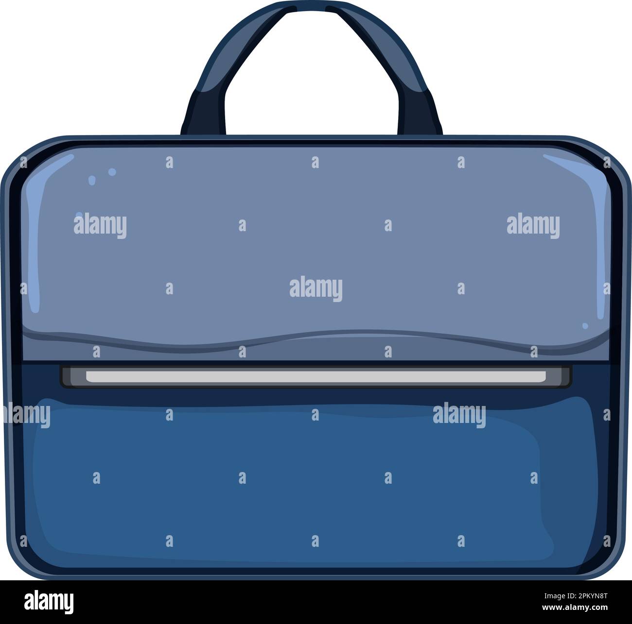 black laptop bag cartoon vector illustration Stock Vector Image & Art ...