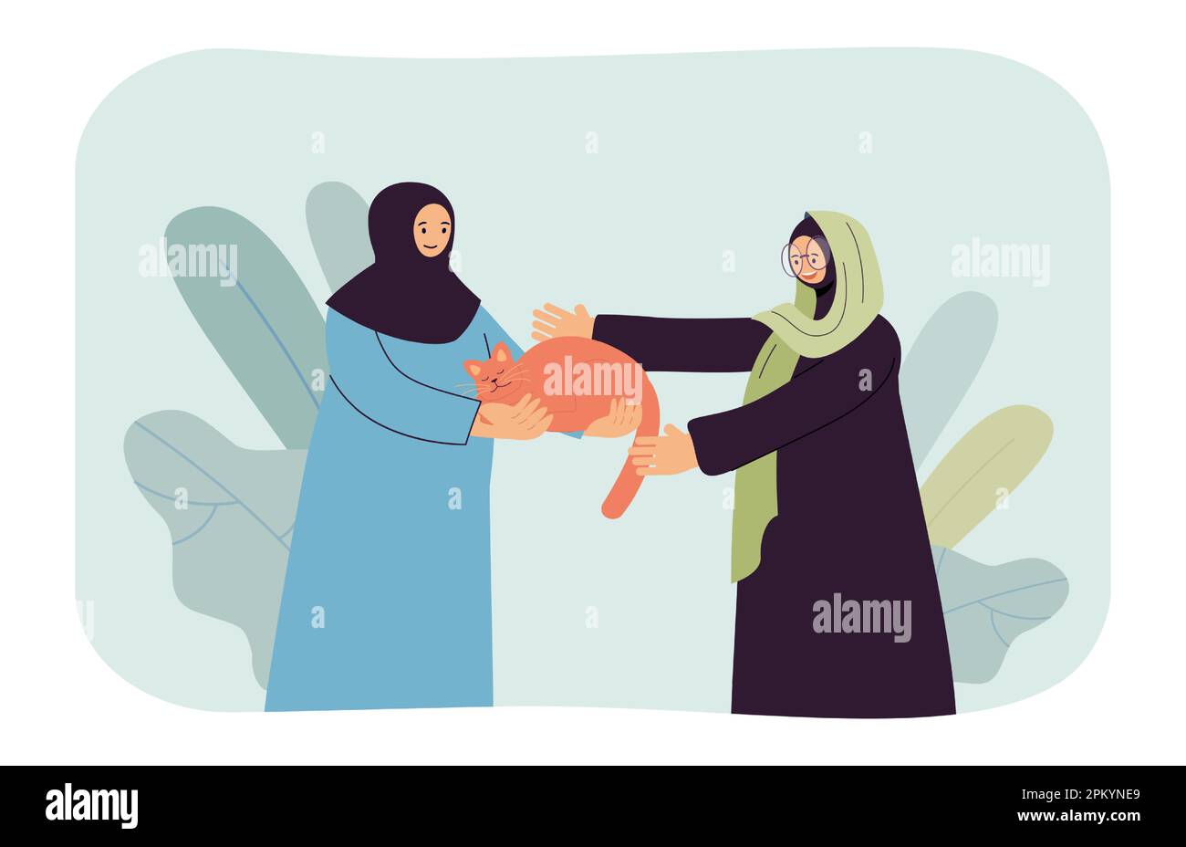 Arabian girls playing Stock Vector Images - Alamy
