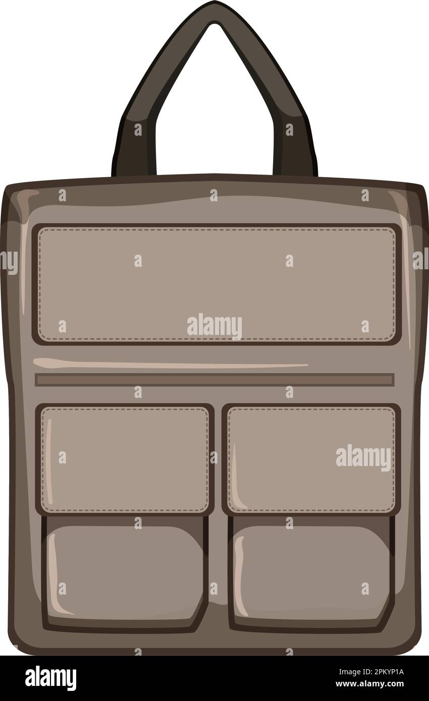 office laptop bag cartoon vector illustration Stock Vector Image & Art ...