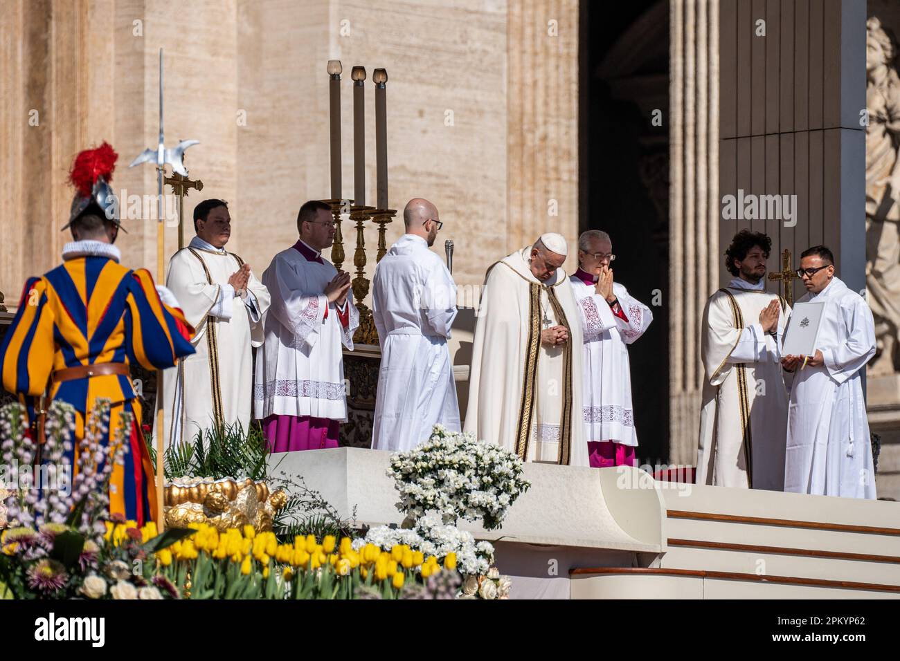 Vatican City, Vatican. 09th Apr, 2023. Pope Francis celebrates the ...