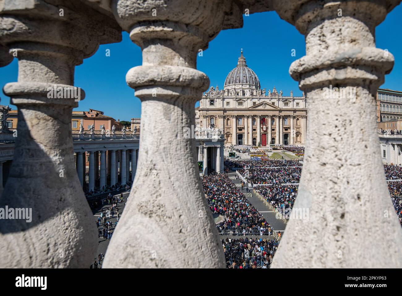 Vatican City, Vatican. 09th Apr, 2023. General view from above the ...