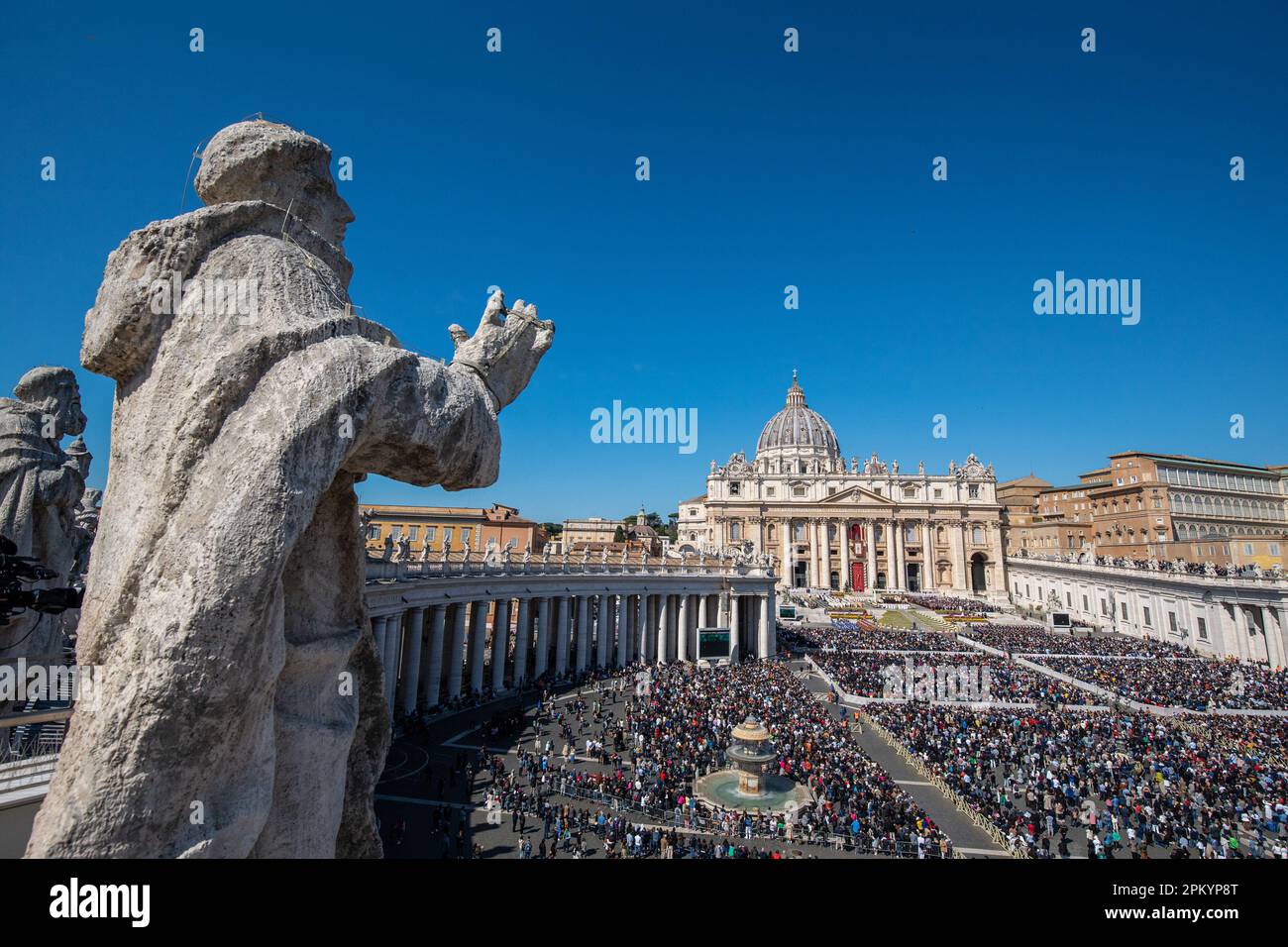 Vatican City, Vatican. 09th Apr, 2023. General view from above the ...