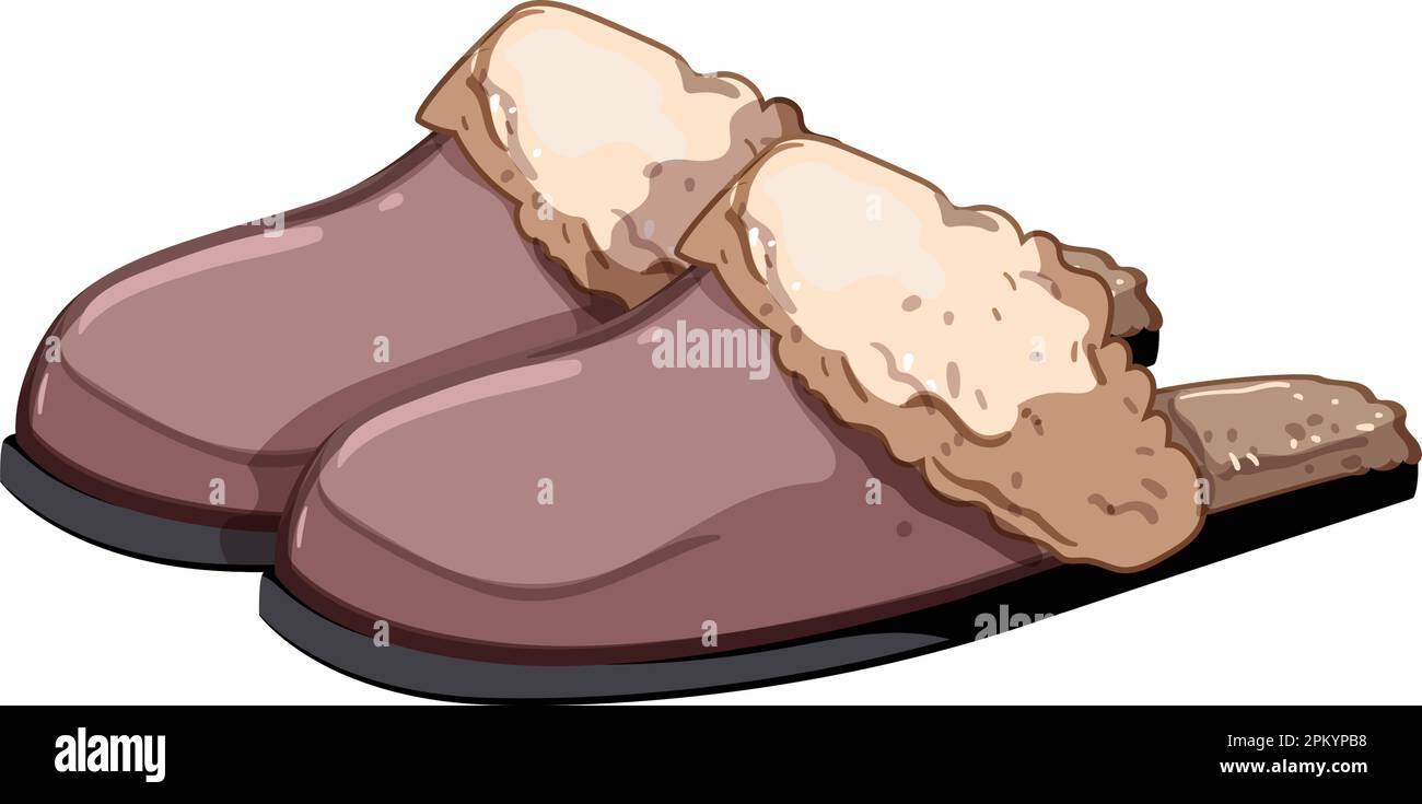 Man wearing slippers at home Stock Vector Images - Alamy