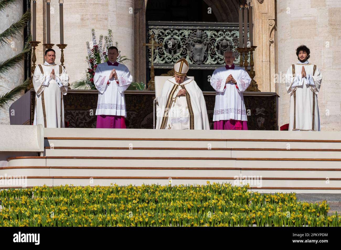 Vatican City, Vatican. 09th Apr, 2023. Pope Francis celebrates the ...