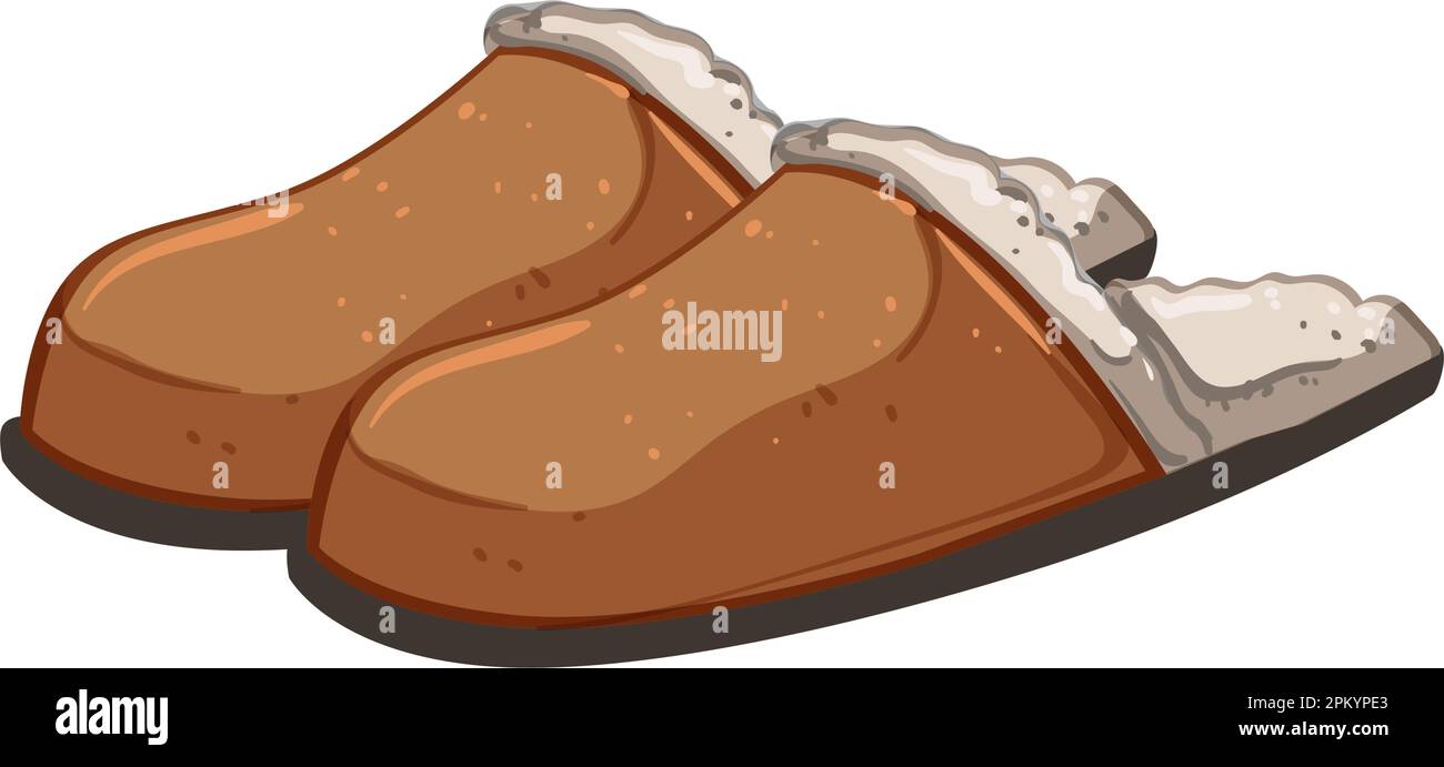 shoes man slippers cartoon vector illustration Stock Vector Image & Art ...