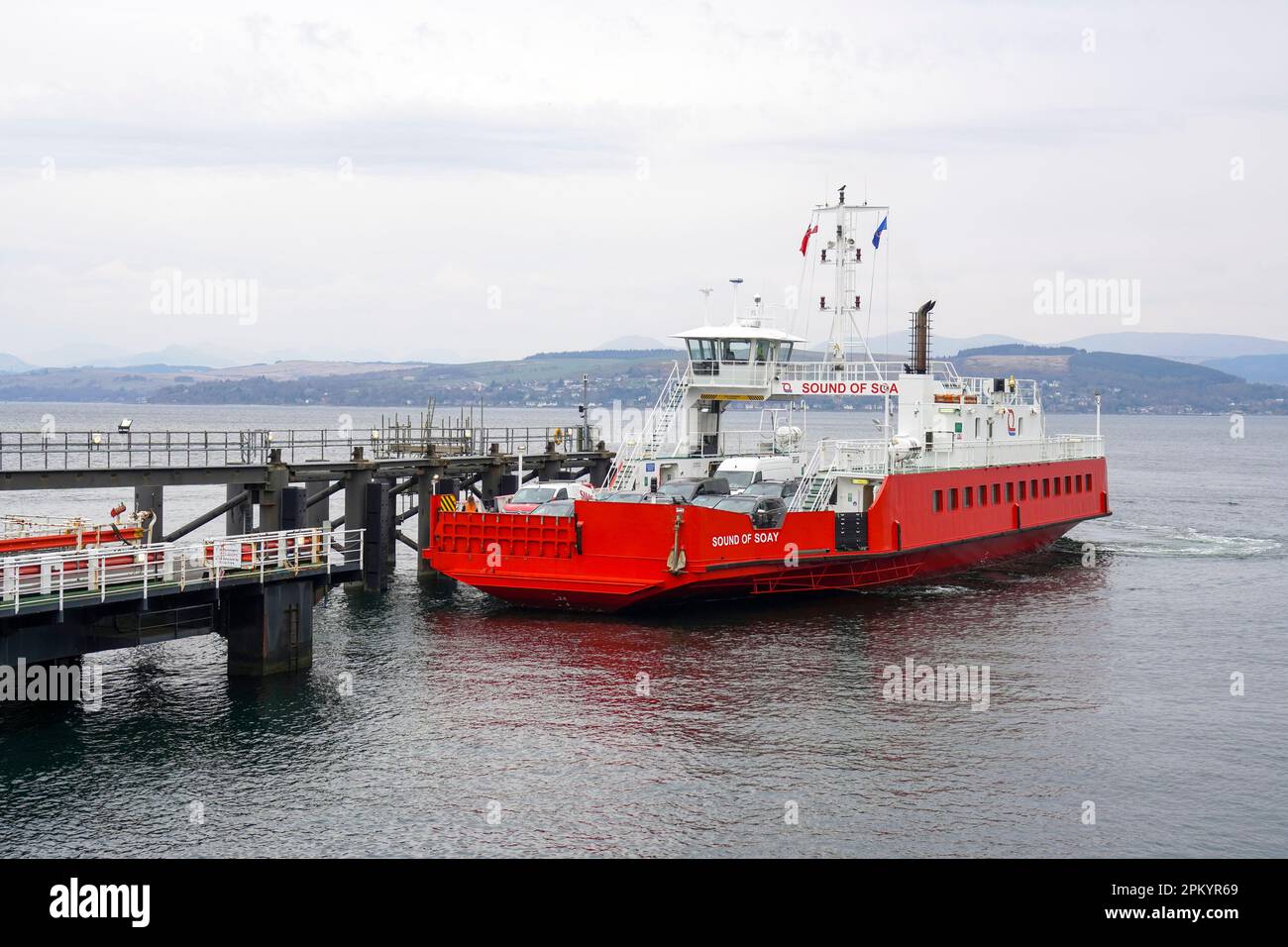 Western ferries, small car and passenger ferry, Sound of Soay, sailing ...