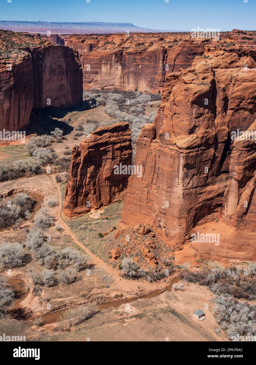 Canyon de Chelly from Sliding Rock Overlook, South Rim Drive, Canyon de ...