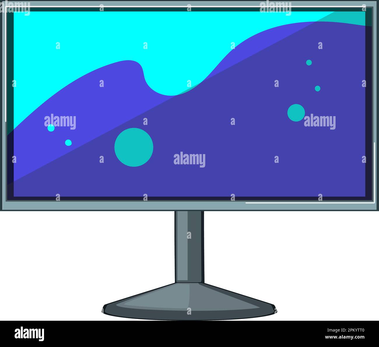 desktop monitor pc cartoon vector illustration Stock Vector Image & Art ...