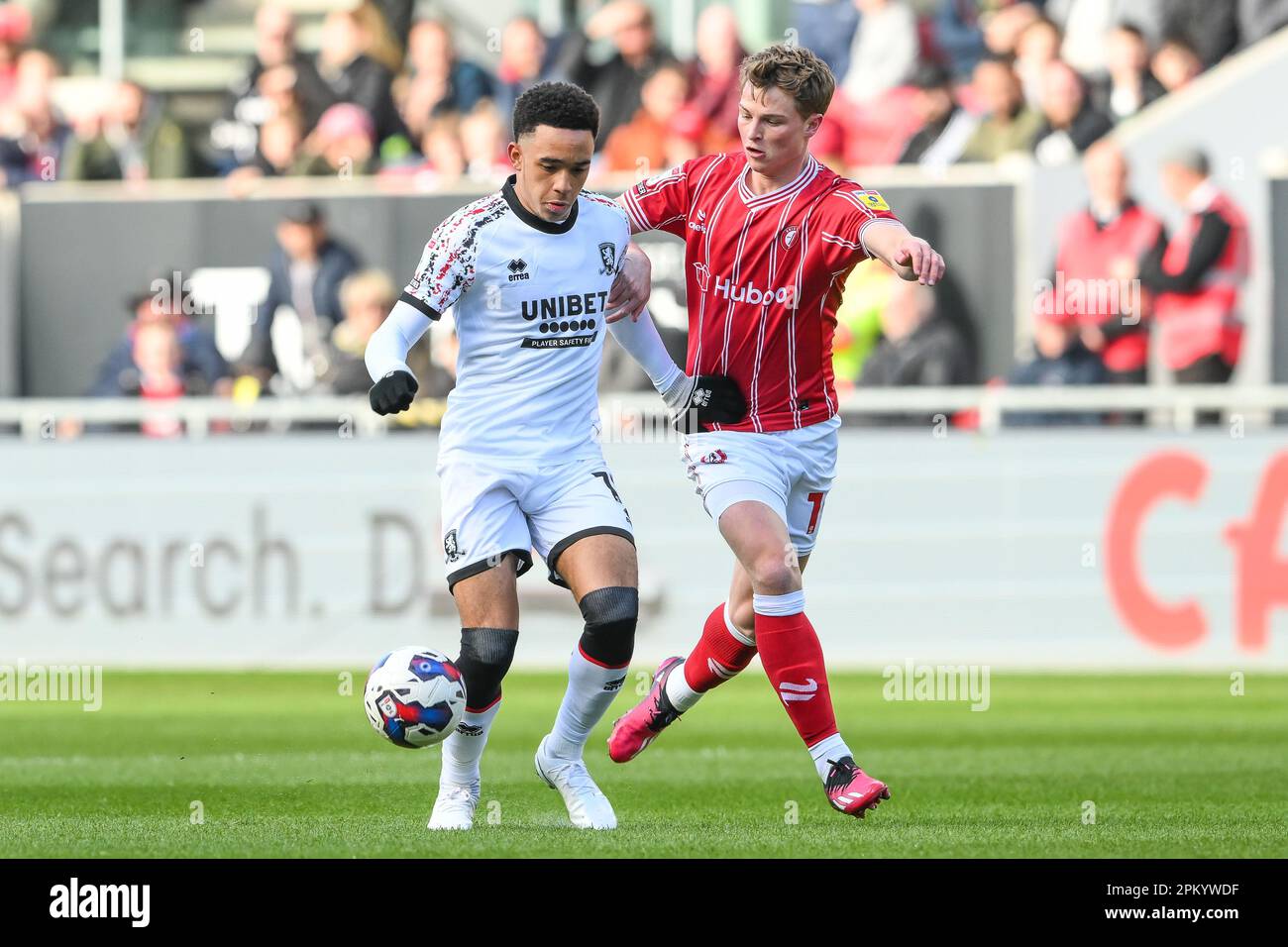 Aaron Ramsey #11 of Middlesbrough in action during the game during the ...