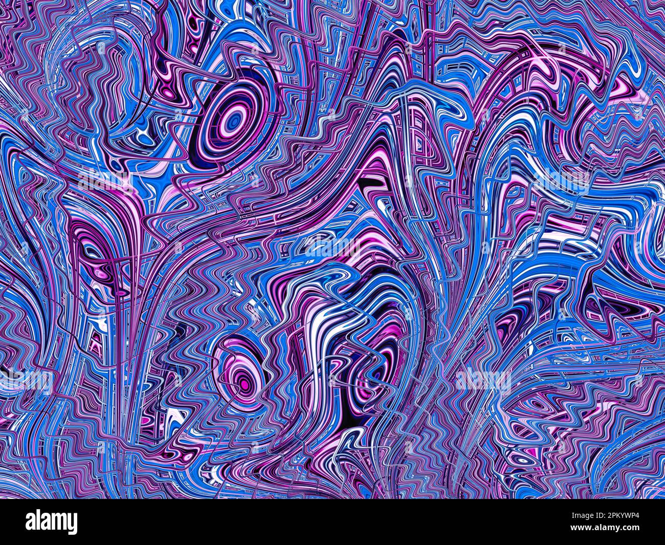 Violet and blue curves forming surreal fractal illustration Stock Photo ... Violet and blue curves forming surreal fractal illustration Stock Photo ...