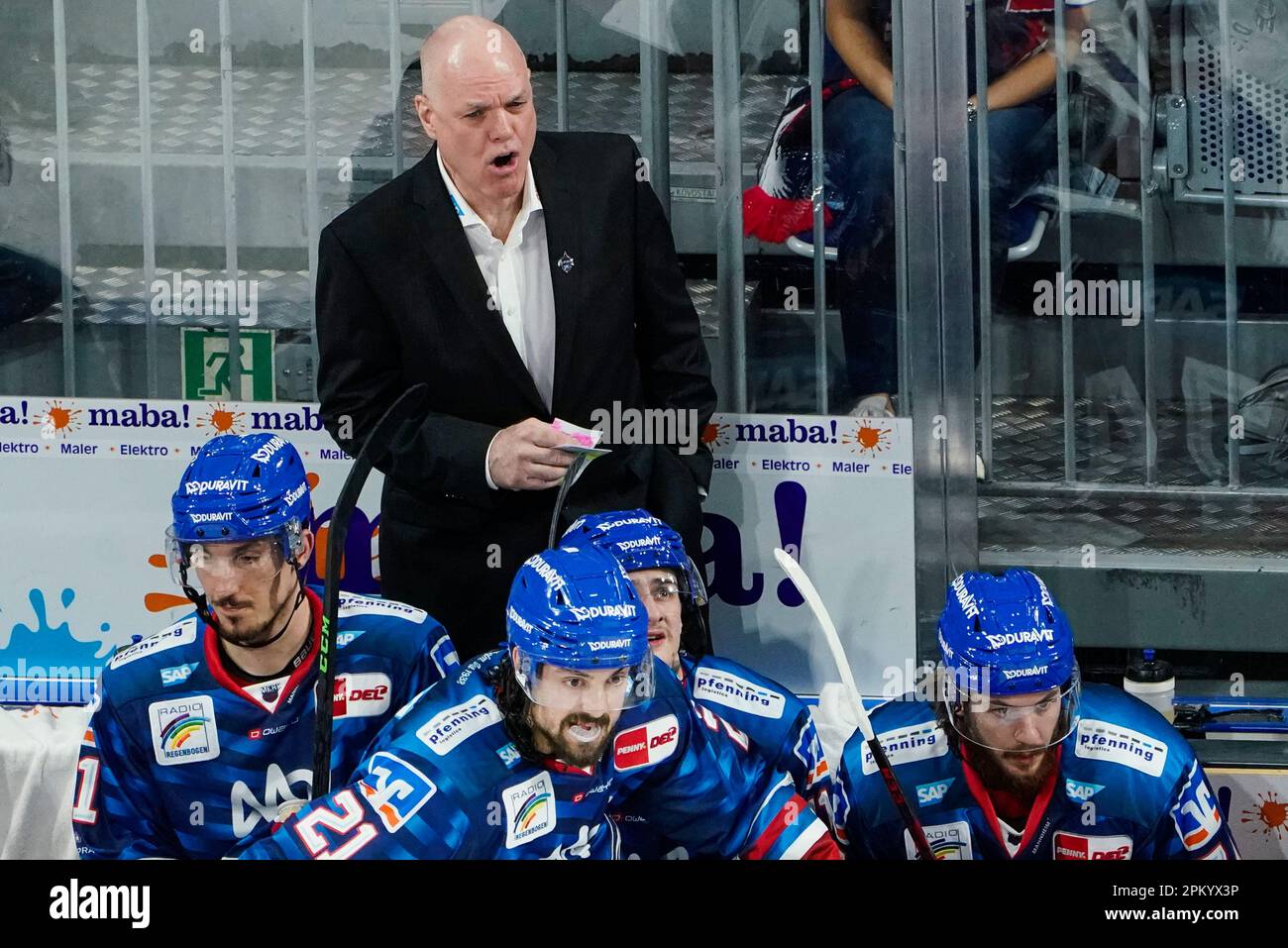 Mannheim, Germany. 10th Apr, 2023. Ice hockey: DEL, Adler Mannheim ...