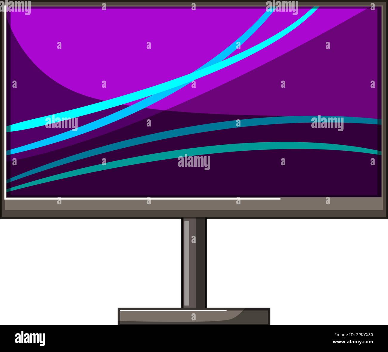 technology monitor pc cartoon vector illustration Stock Vector Image ...