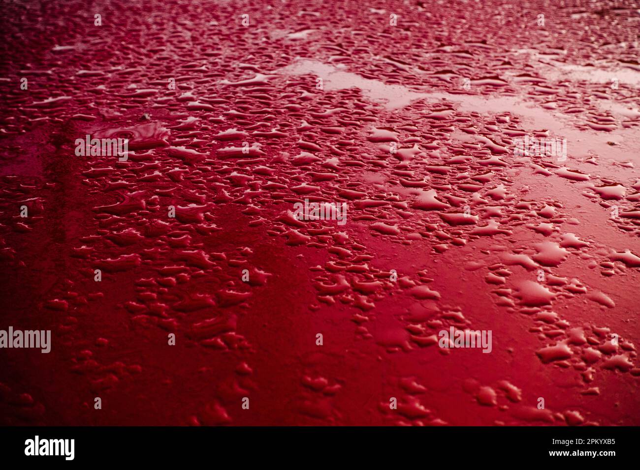Red water globules hi-res stock photography and images - Alamy