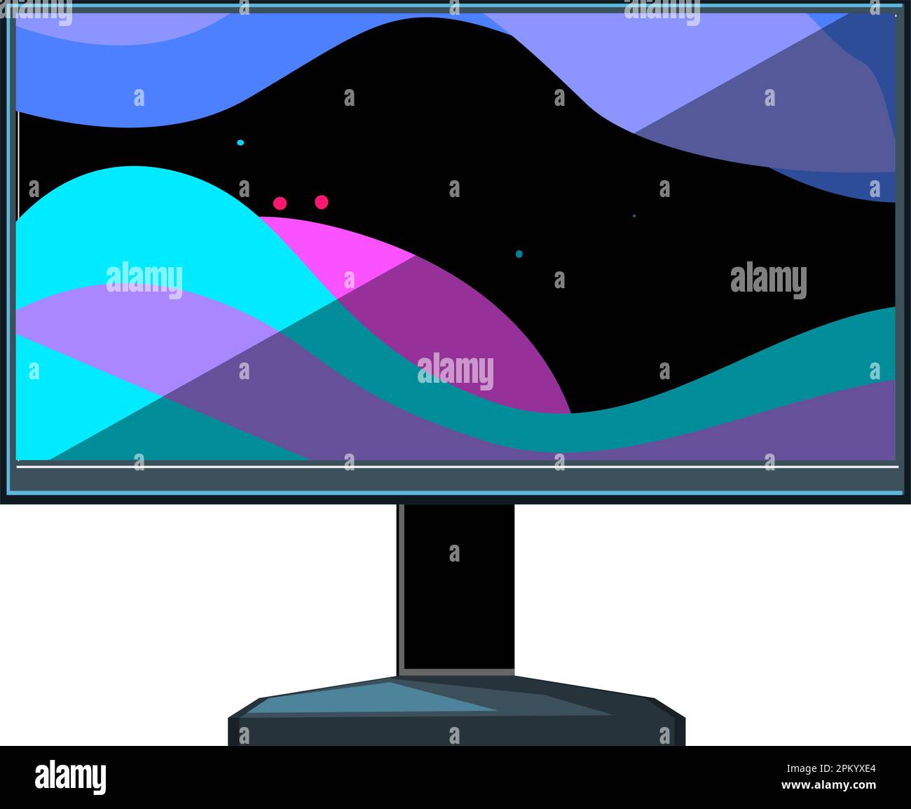 digital monitor pc cartoon vector illustration Stock Vector Image & Art ...