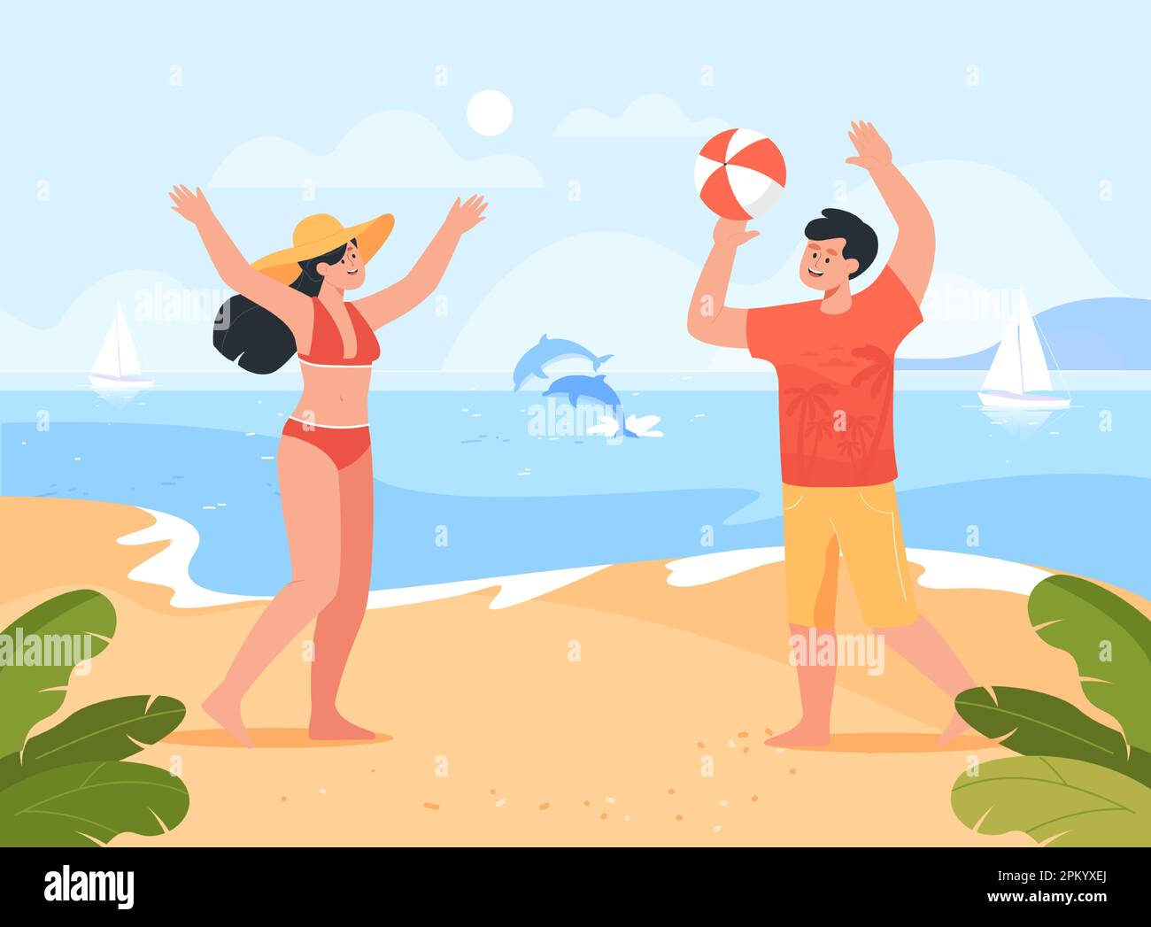Cartoon beach ball hi-res stock photography and images - Alamy