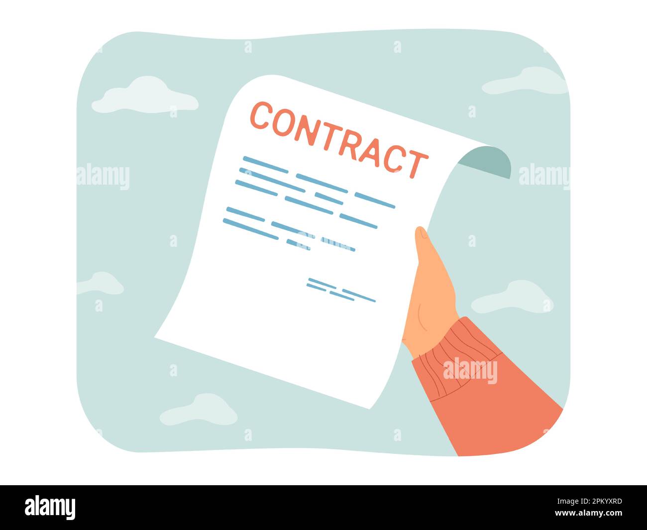Employment contract cartoon hi-res stock photography and images - Alamy