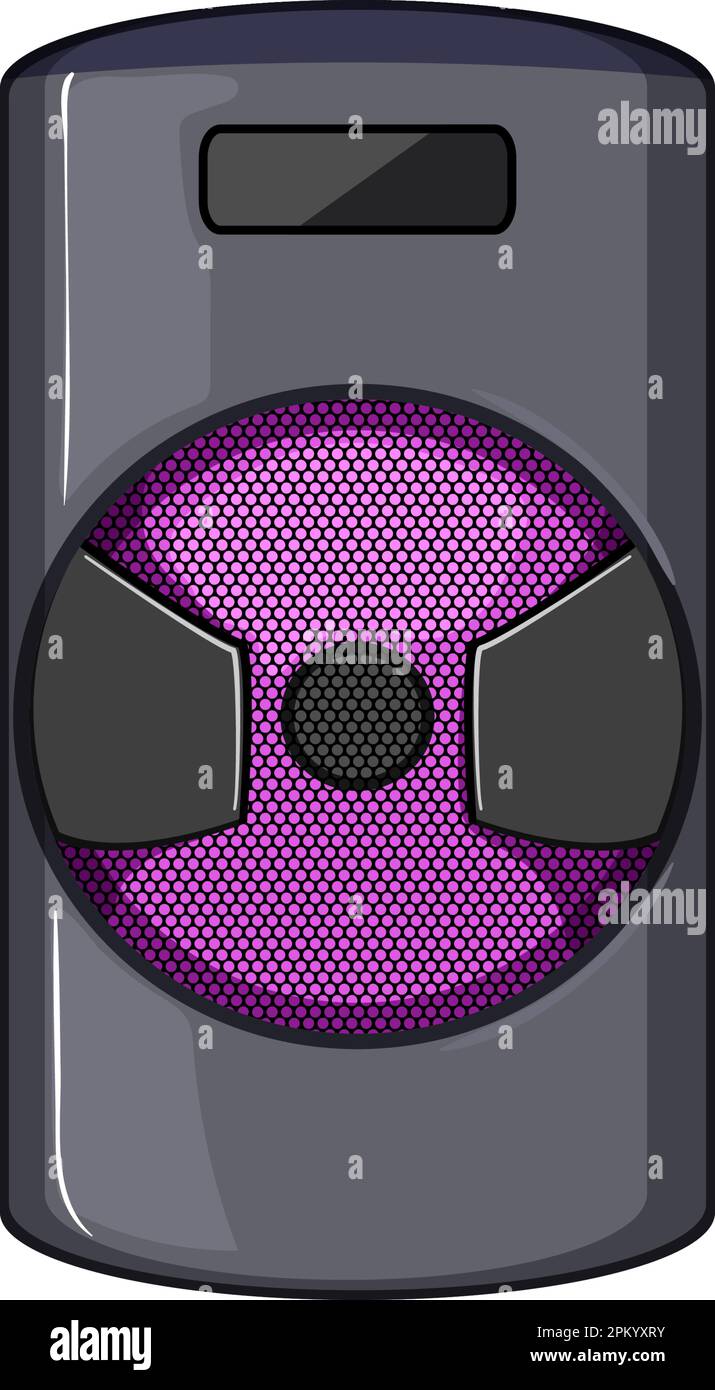 volume partybox sound cartoon vector illustration Stock Vector Image ...