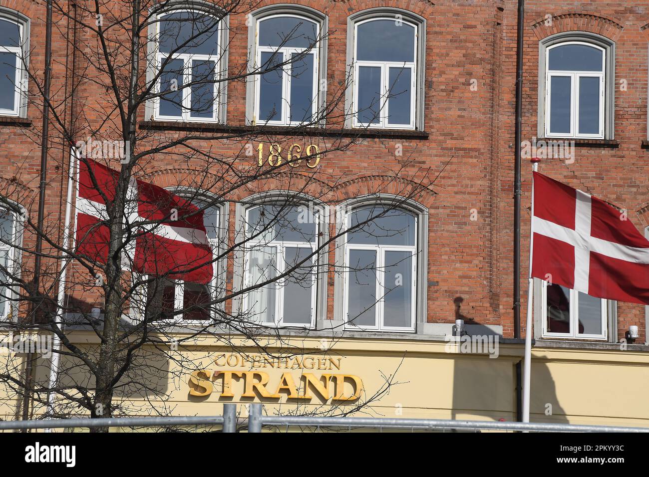 Copenhagen /Denmark/10 April 2023/Copenhagen strand hotel byuilding in ...