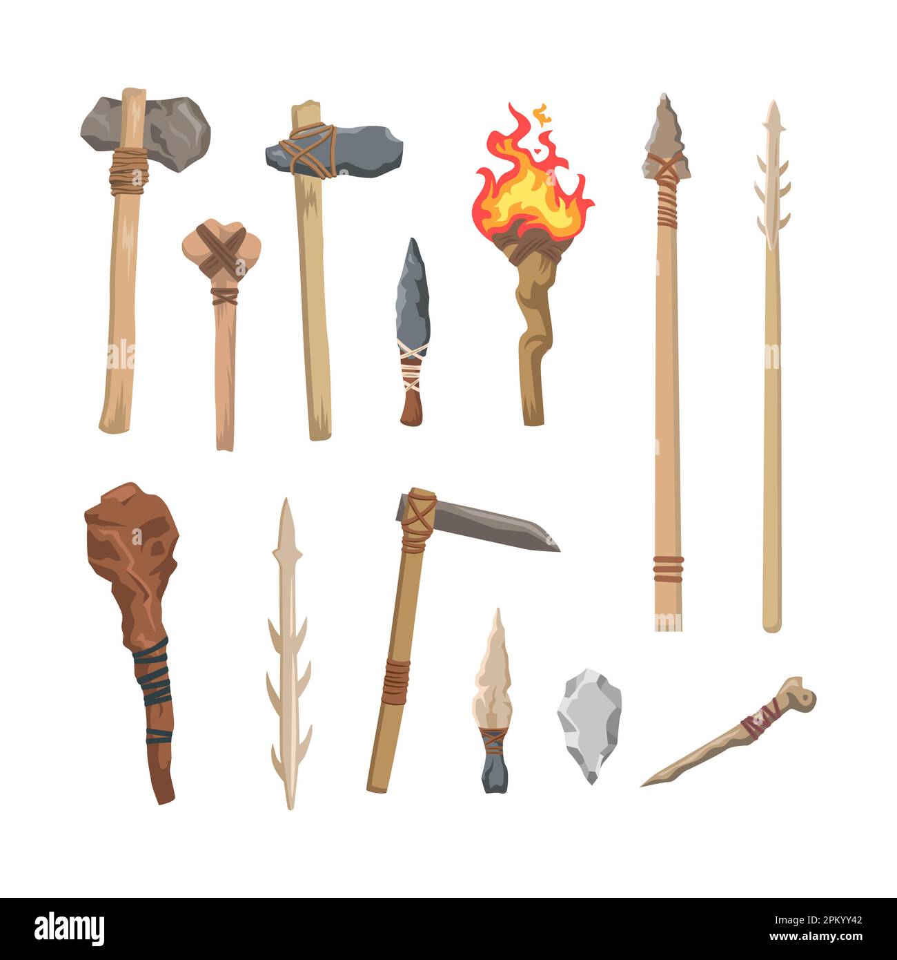 Ancient tools for prehistoric people set Stock Vector Image & Art - Alamy
