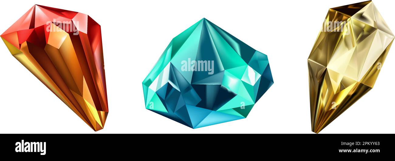 Glass shiny crystals with different shades reflecting light.A ...