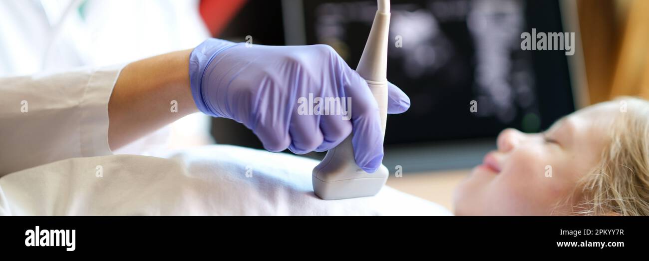 Diagnostic examination of internal organs in children using ultrasound ...