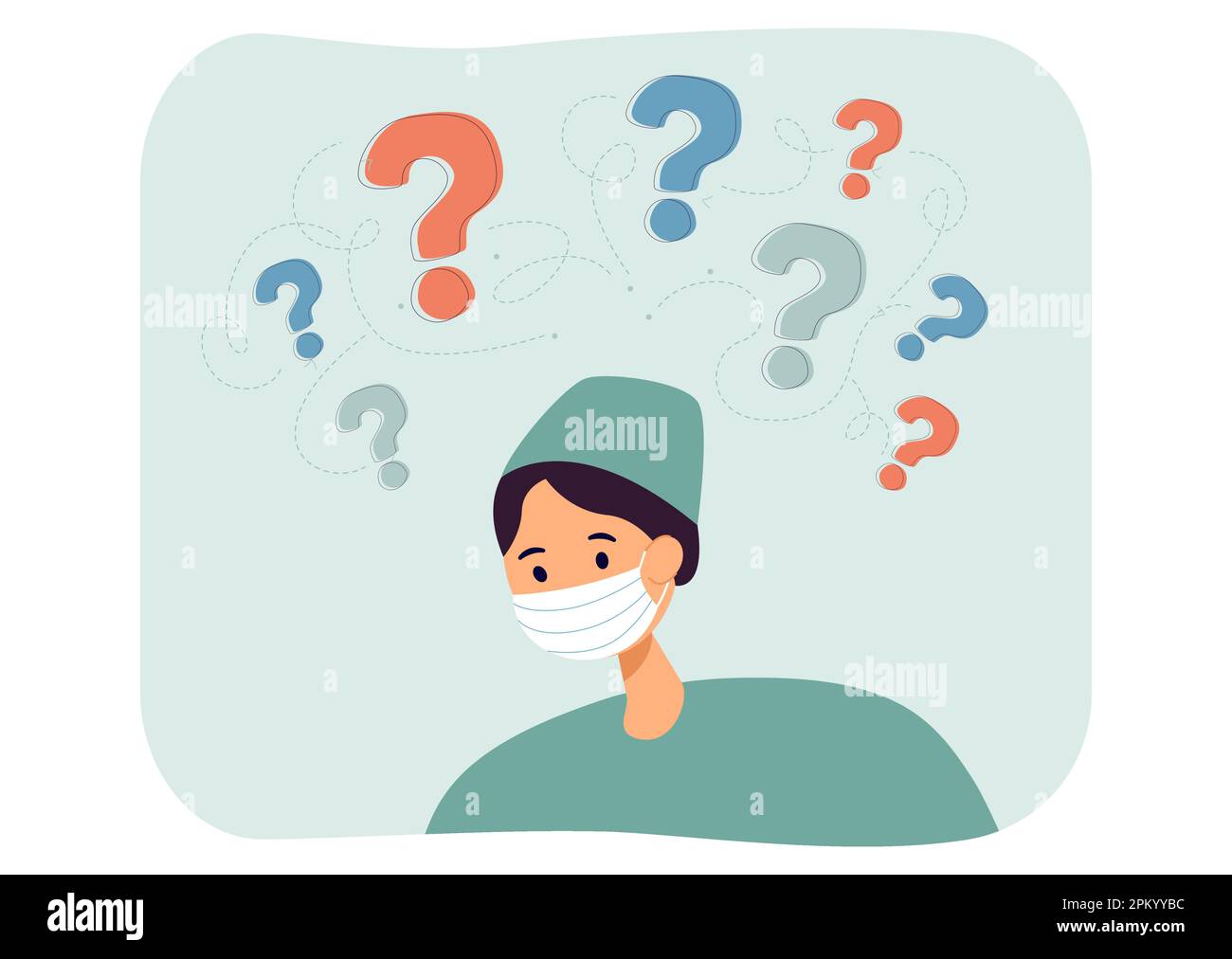 Doctor question mark Stock Vector Images - Alamy