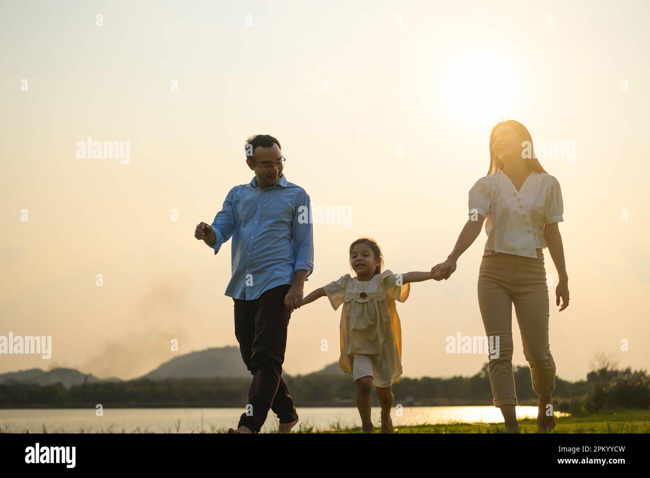 Family enjoying with outdoor activities travel trip on vacation Stock ...