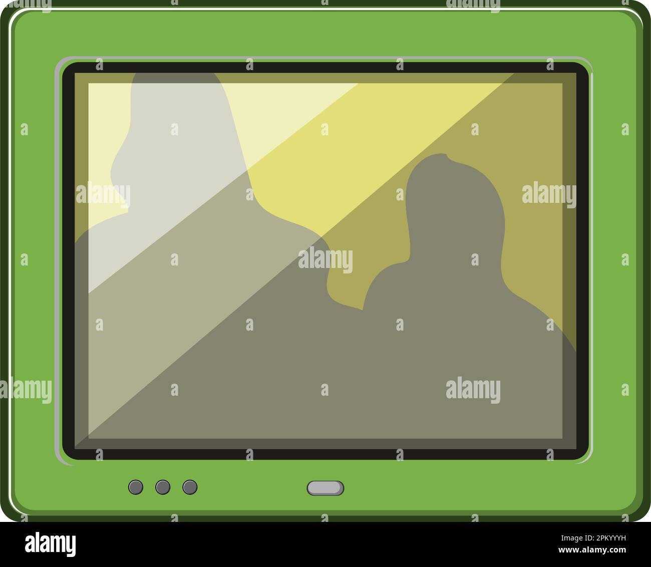 phone smart photo frame cartoon vector illustration Stock Vector Image ...