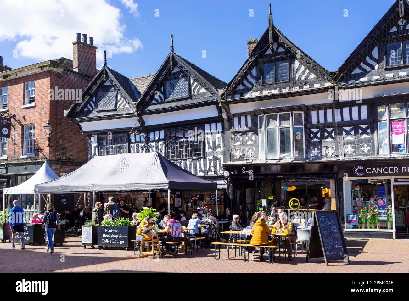 Nantwich Cheshire East - Nantwich high street with half timbered ...