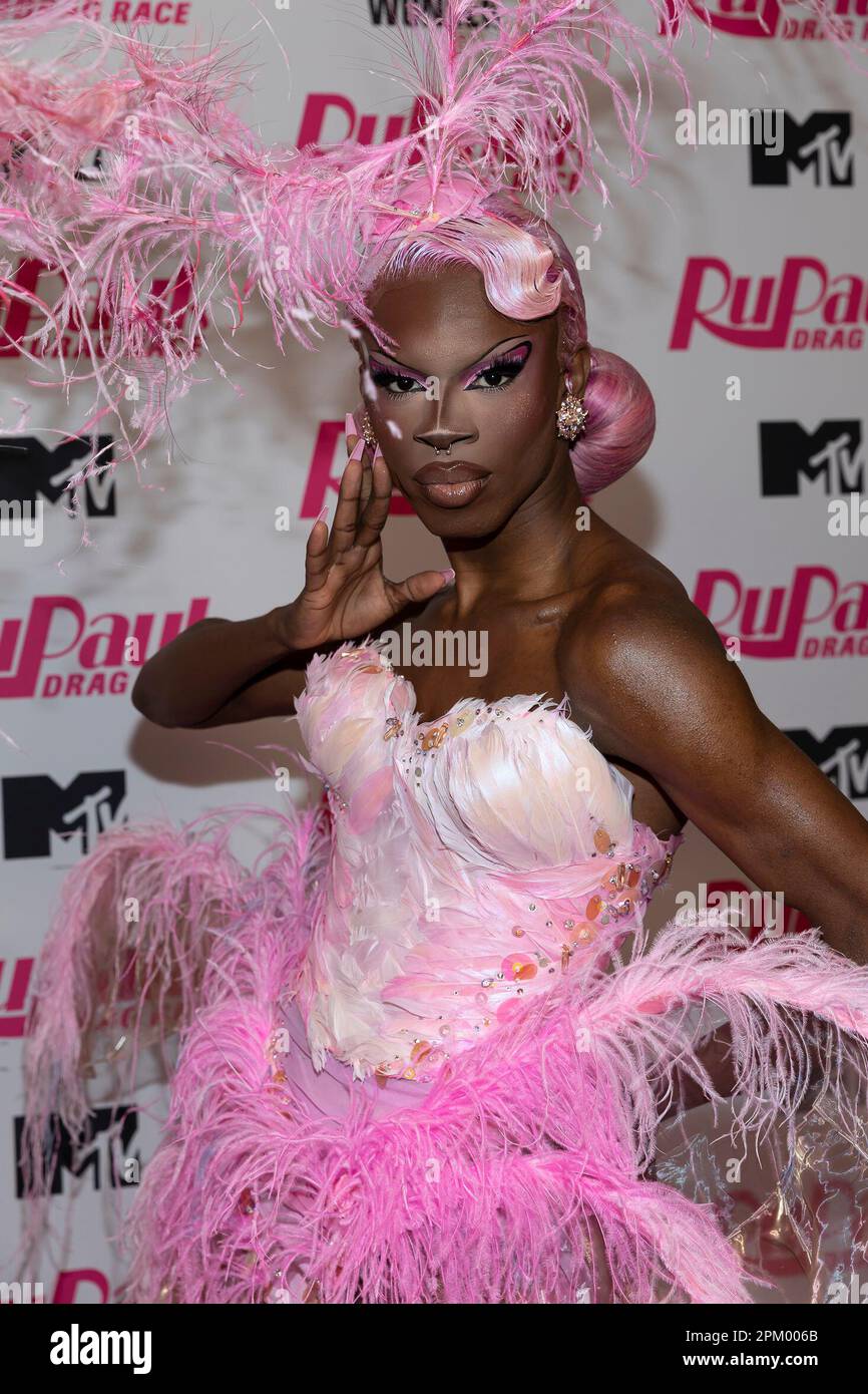 Luxx Noir London attends the arrivals of RuPaul's Drag Race Season 15 ...