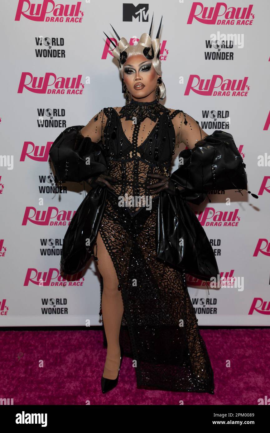 Aura Mayari attends the arrivals of RuPaul's Drag Race Season 15 Finale ...