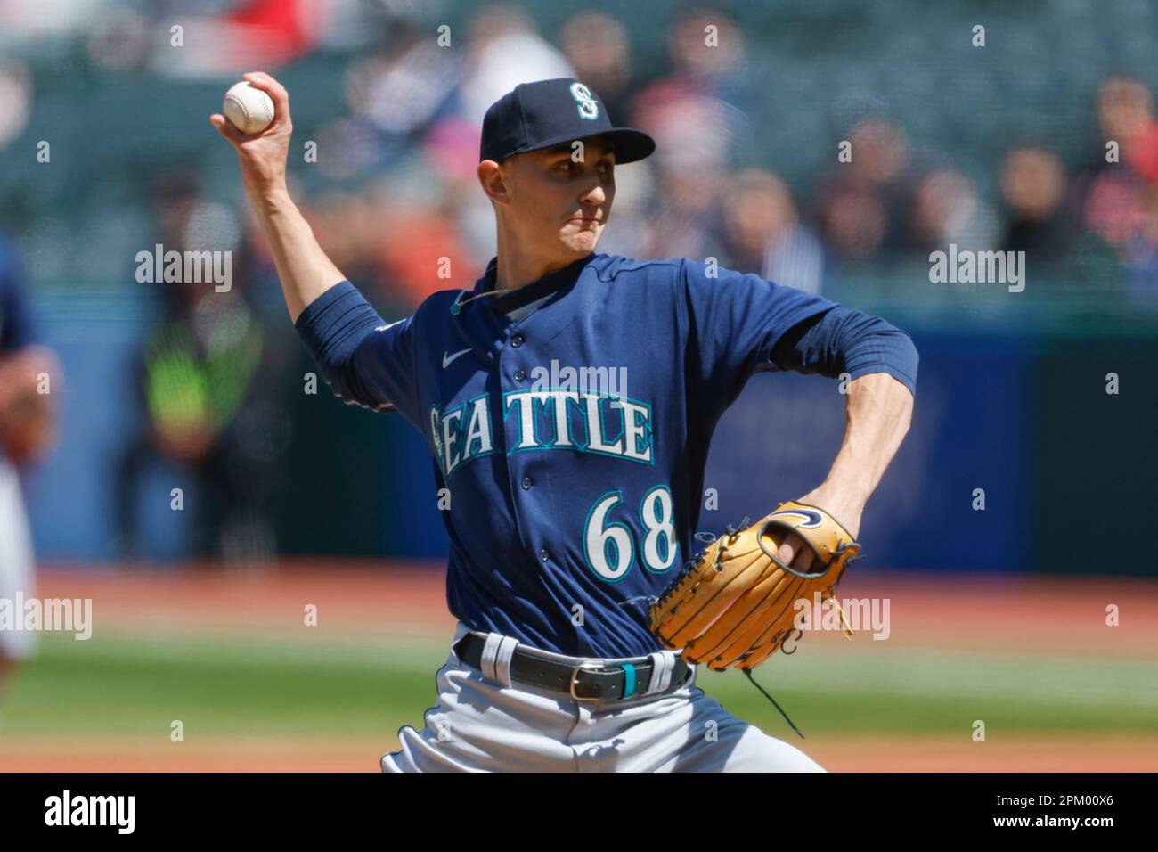 Seattle Mariners starting pitcher George Kirby delivers against the ...