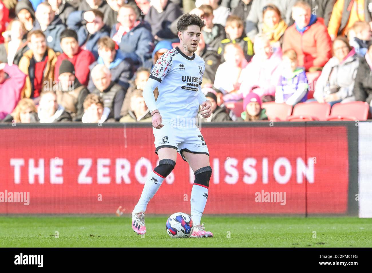 Hayden Hackney #30 of Middlesbrough during the Sky Bet Championship ...