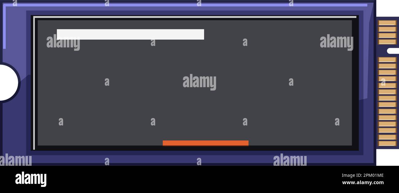 disk ssd storage cartoon vector illustration Stock Vector Image & Art ...