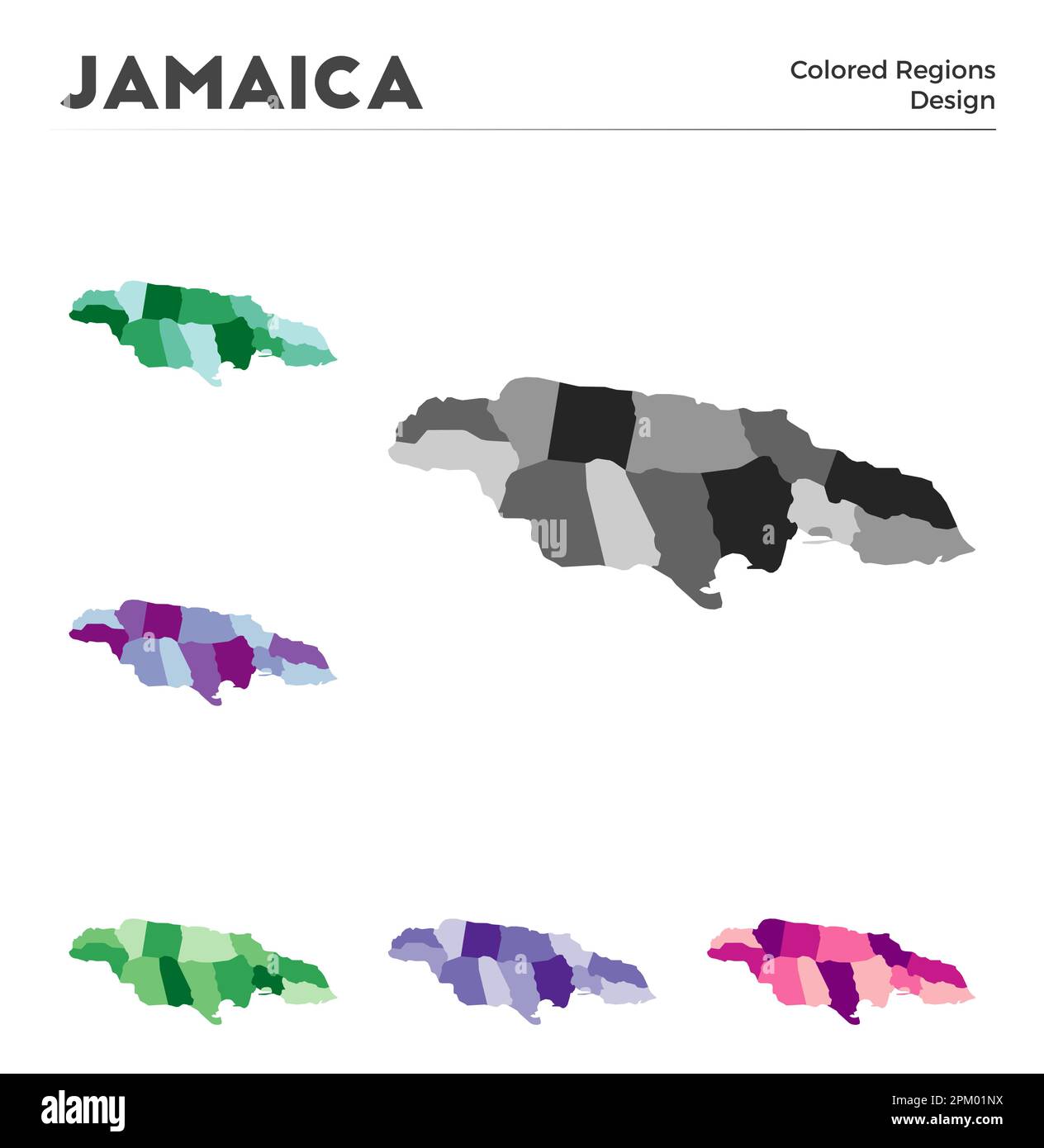 Jamaica map collection. Borders of Jamaica for your infographic ...