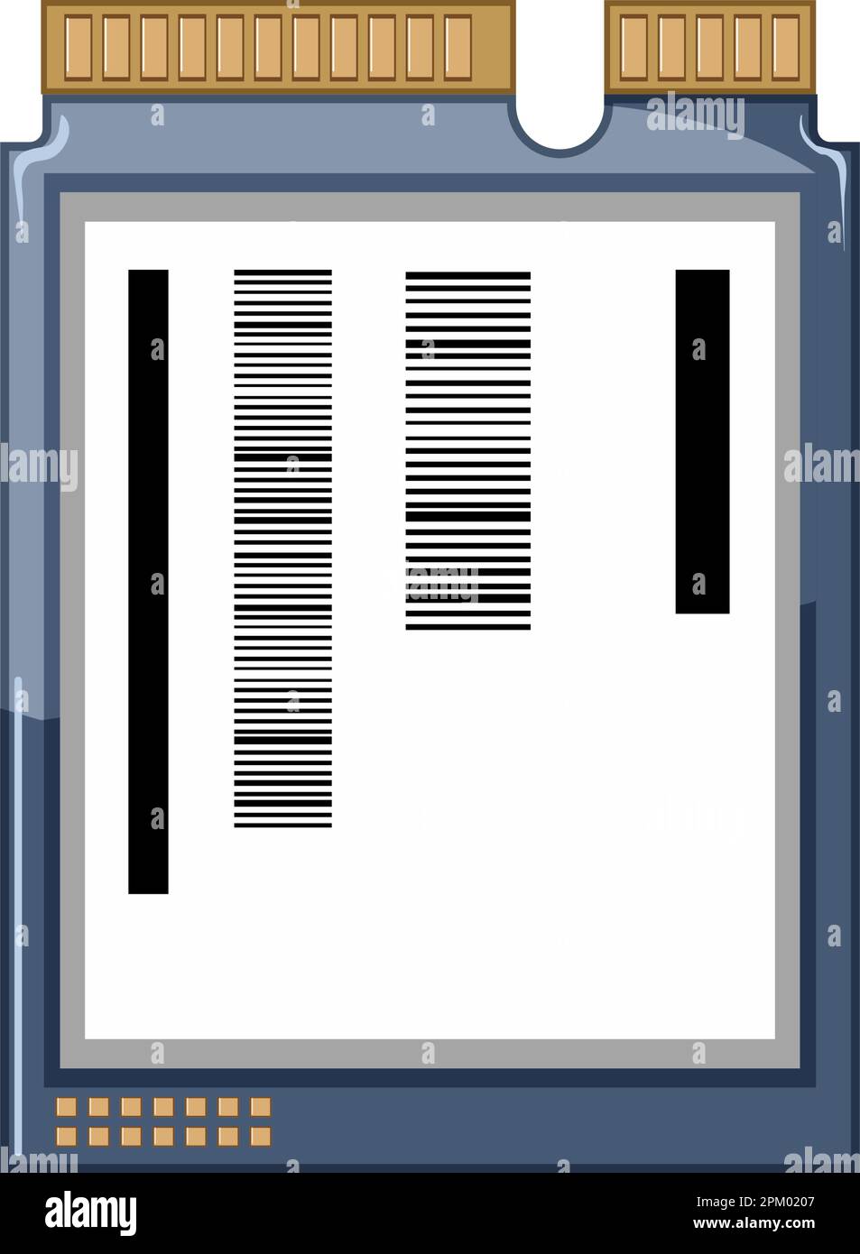 solid ssd storage cartoon vector illustration Stock Vector Image & Art ...