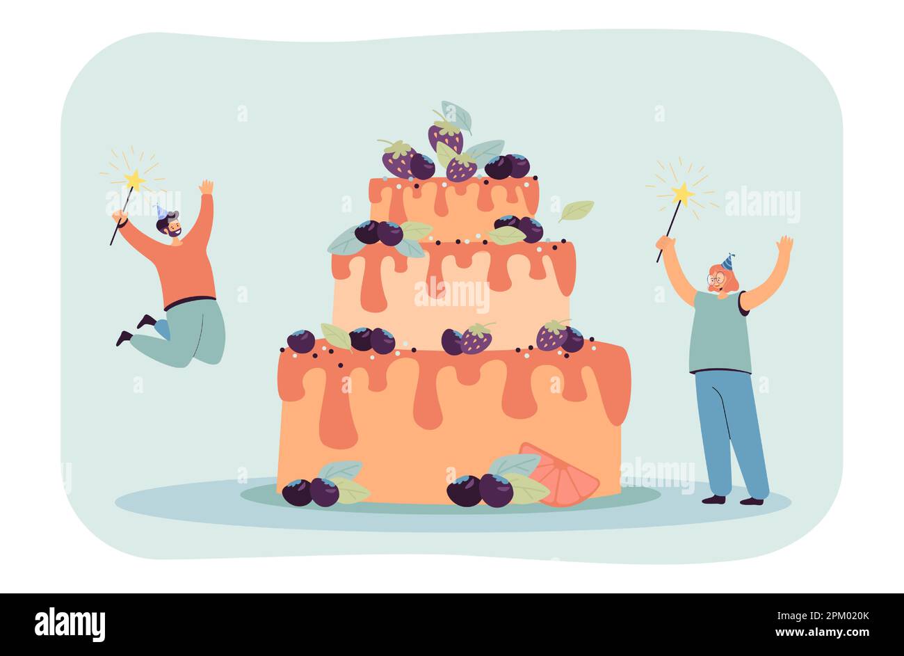 Huge birthday cake hi-res stock photography and images - Alamy