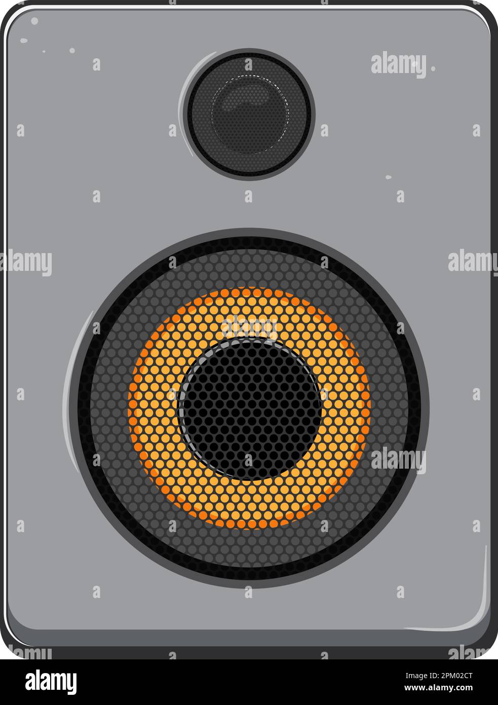 professional studio sound monitor cartoon vector illustration Stock ...