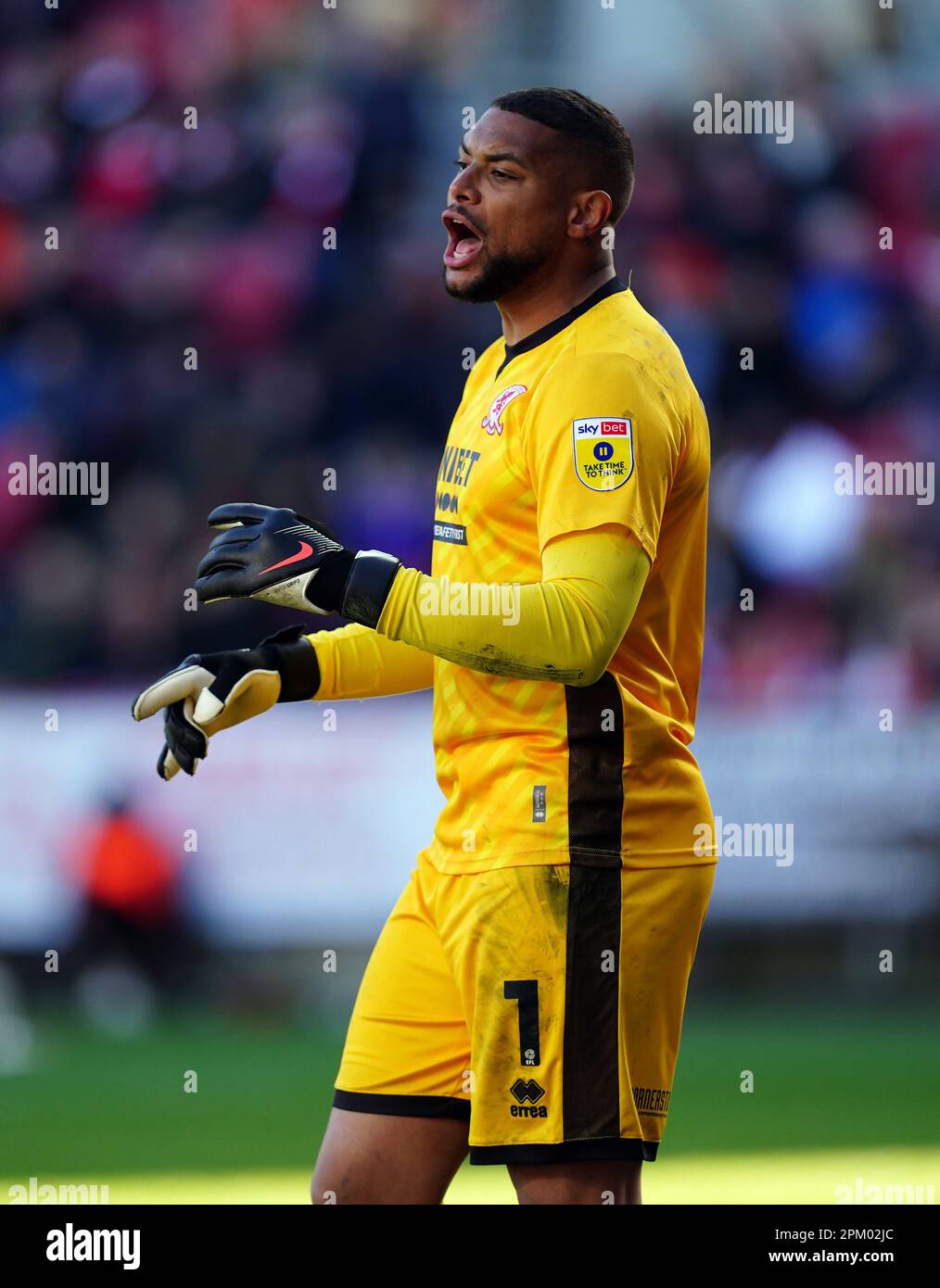 Middlesbrough goalkeeper Zack Steffen during the Sky Bet Championship ...