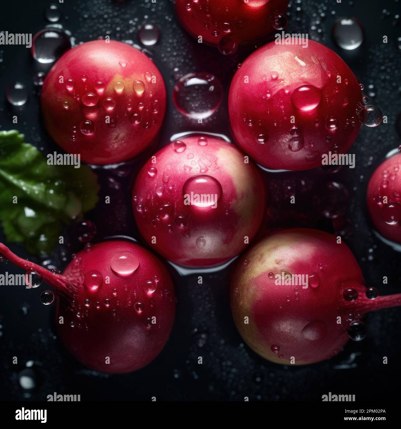 Radish seamless background visible drops of water Stock Photo - Alamy