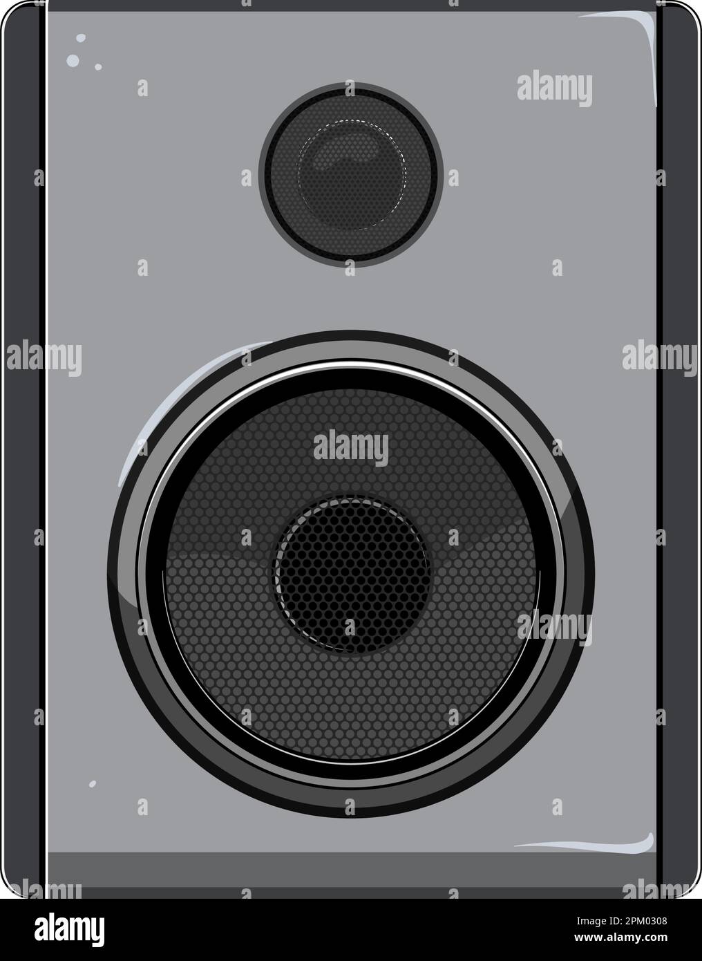 mixer studio sound monitor cartoon vector illustration Stock Vector ...