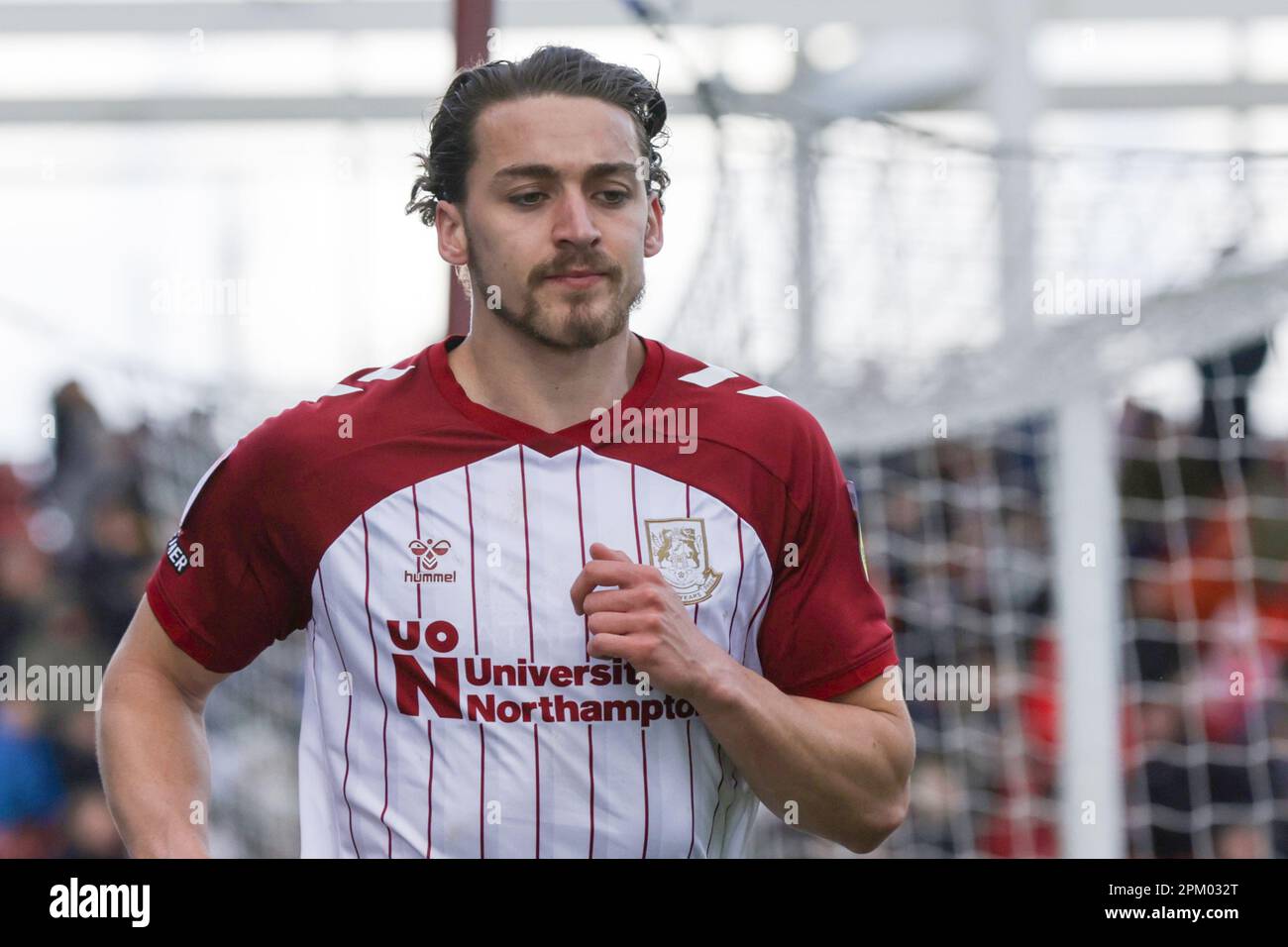Northampton, UK. 10th April 2023. Northampton Town's Louis Appéré is ...