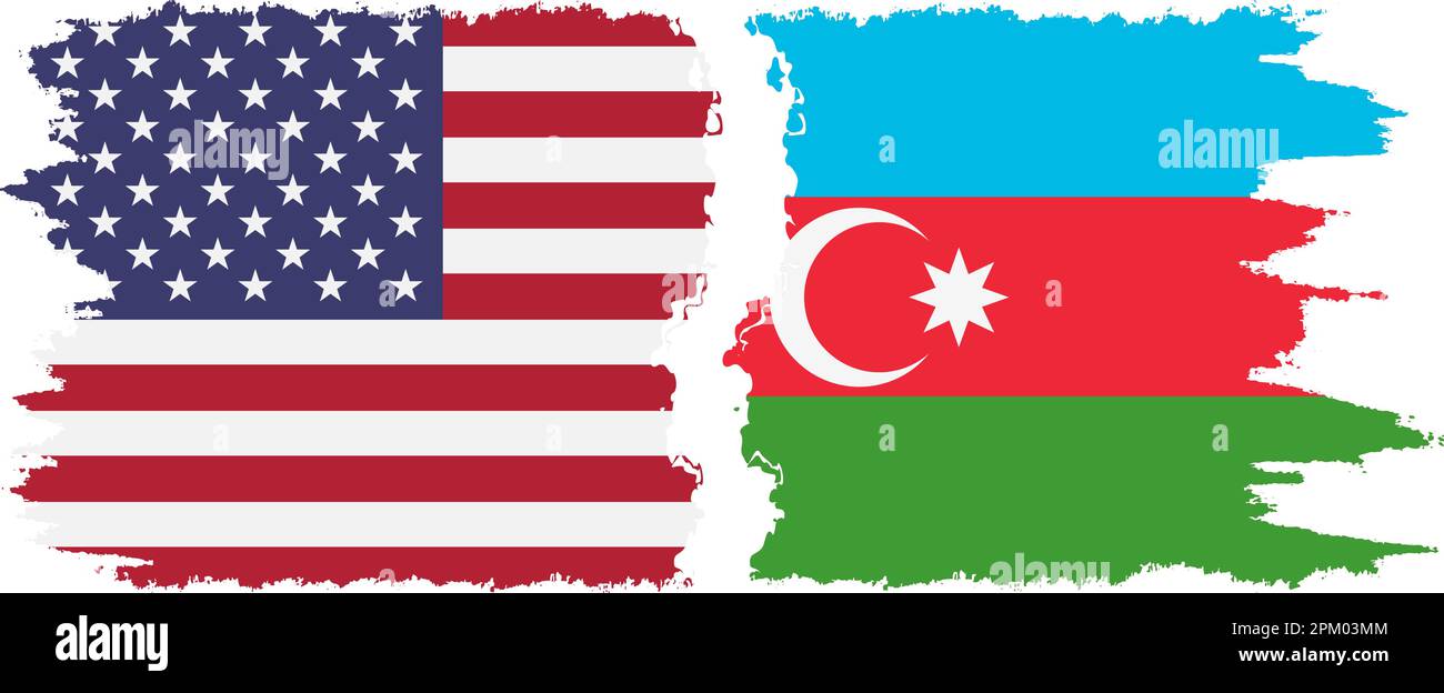 Usa azerbaijan flag Stock Vector Images - Alamy