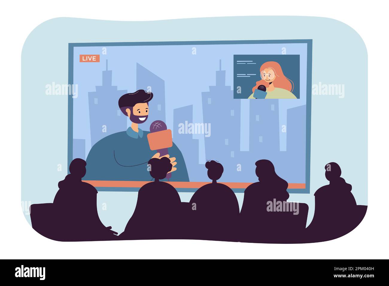 Live audience television Cut Out Stock Images & Pictures - Alamy